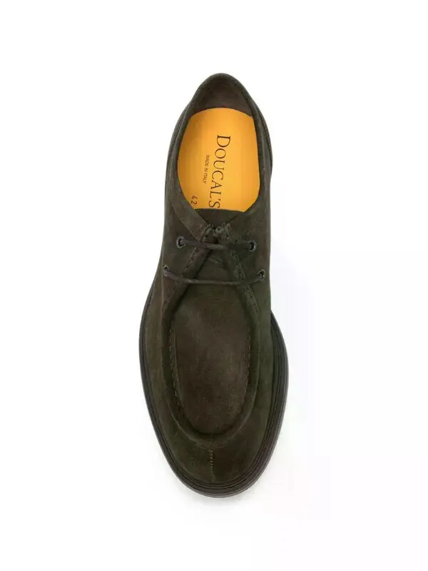 DOUCAL'S Janus Leather Derby Shoes - Green