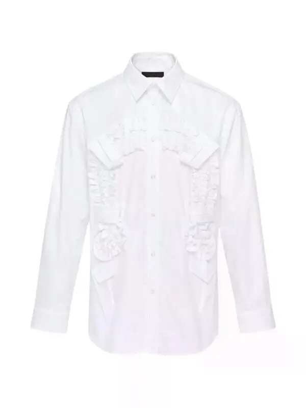 Simone Rocha Ruffle-trimmed Horseshoe Shirt