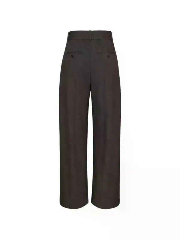 LEE MATHEWS Myles High-waisted Wide-leg Trousers