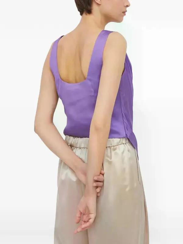 Sisley Cowl-neck Sleeveless Top