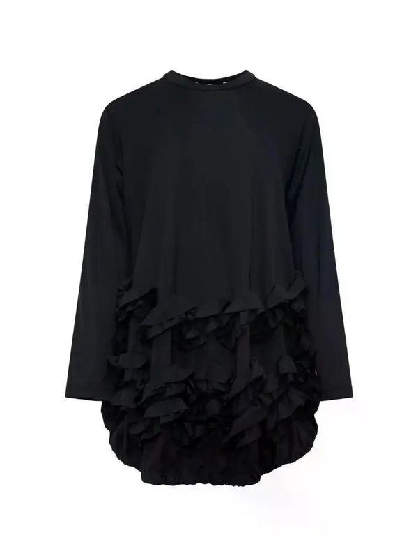 Comme Des Garçons Draped Ruffled Top