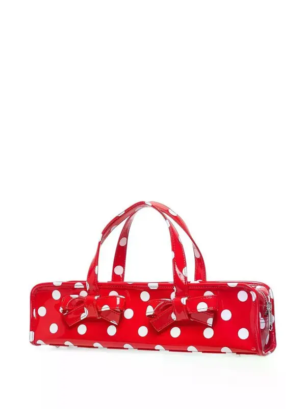Comme Des Garçons Polka-dot Bow-detail Tote Bag