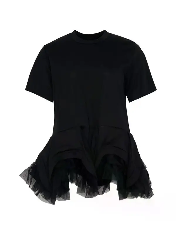 Noir Kei Ninomiya Ruffled Peplum T-shirt