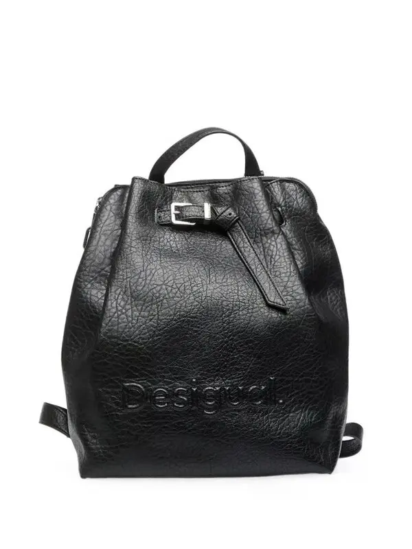 Desigual Logo-embossed Lace-up Backpack
