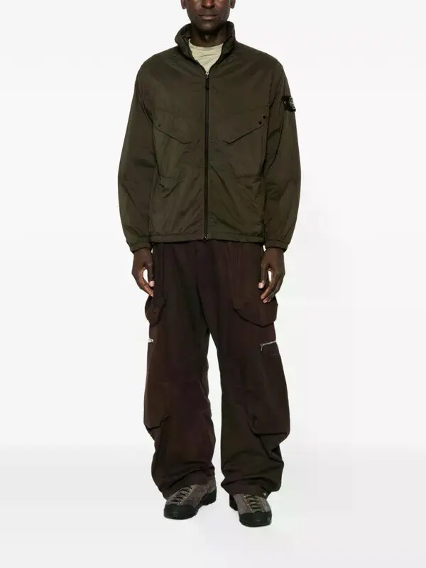 Stone Island Logo-patch Zip-up Jacket
