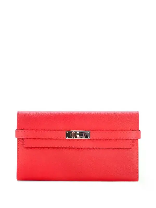 Hermès Kelly Long Wallet In Epsom - Pink