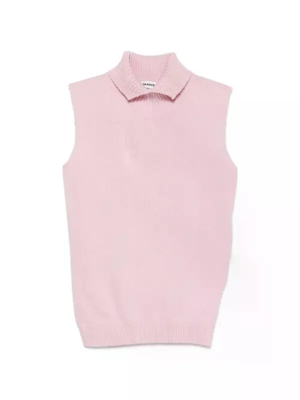 JIL SANDER High-neck Split-collar Gilet