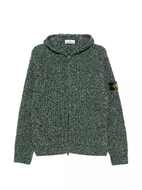 Stone Island Logo-patch Zip-up Hoodie