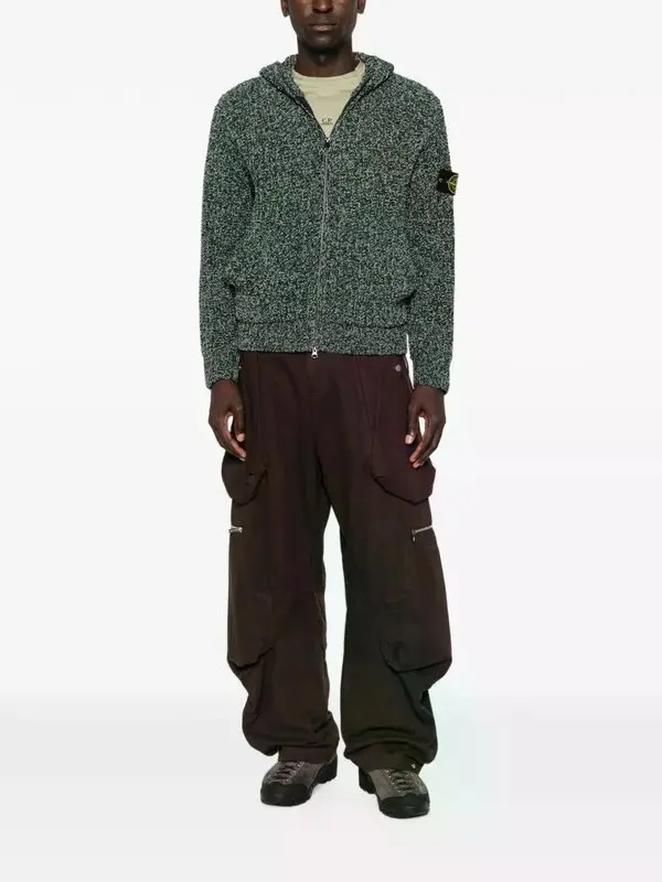 Stone Island Logo-patch Zip-up Hoodie