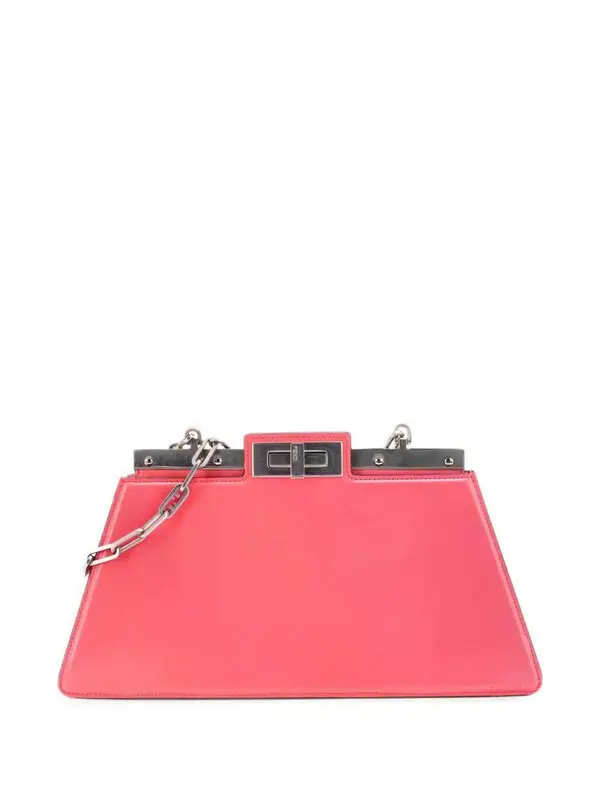 Fendi Peekaboo Cut Bag Leather Medium Shoulder Bag