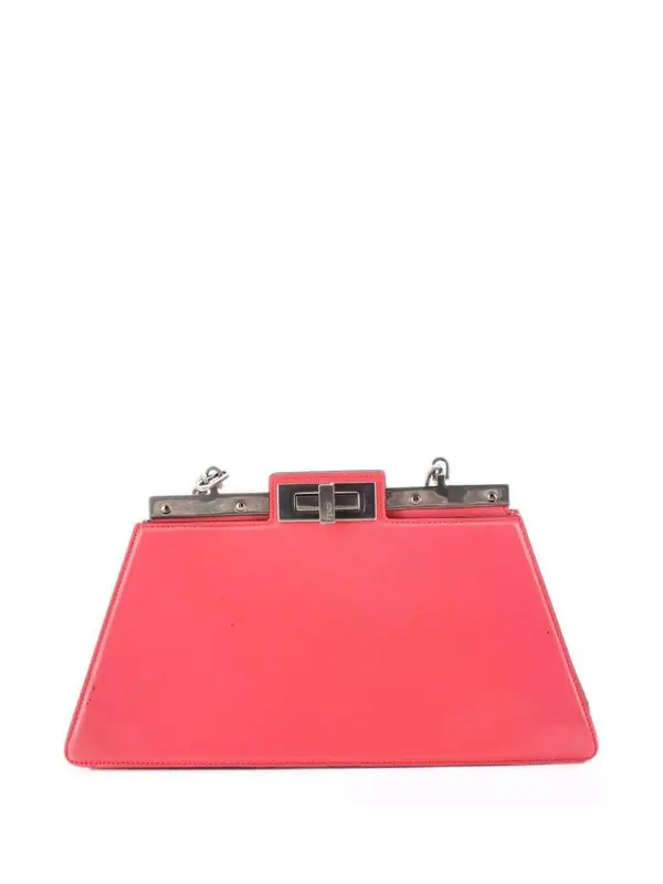Fendi Peekaboo Cut Bag Leather Medium Shoulder Bag