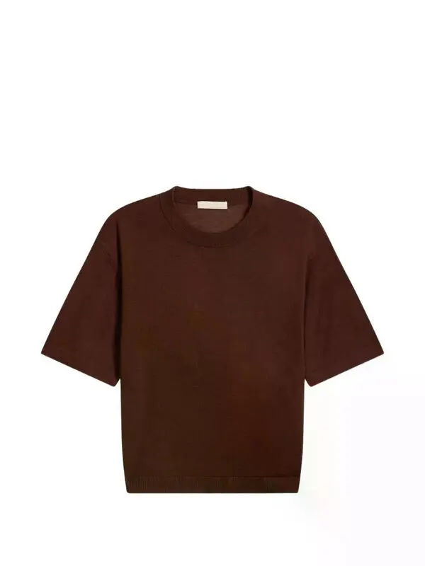 Vanessa Bruno Short-sleeve Merino-wool Sweater