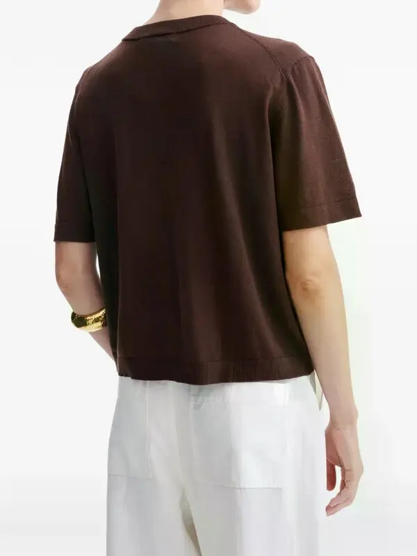 Vanessa Bruno Short-sleeve Merino-wool Sweater