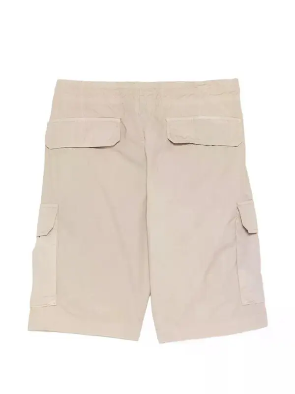 Emporio Armani Logo-patch Shorts - Neutrals