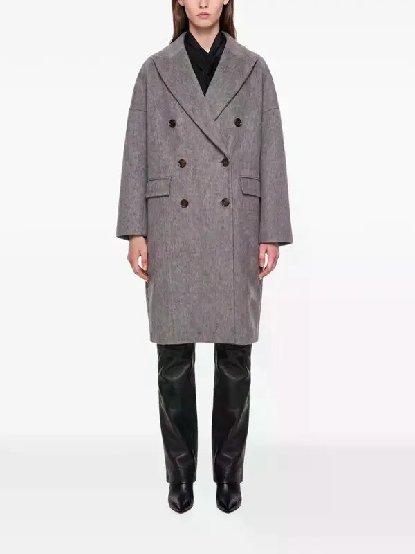 Brunello Cucinelli Double-breasted Drop-shoulder Cashmere Coat