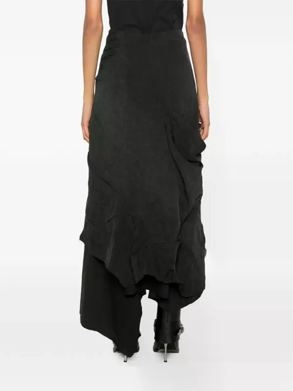 LEON EMANUEL BLANCK Distortion Asymmetric-zip Skirt