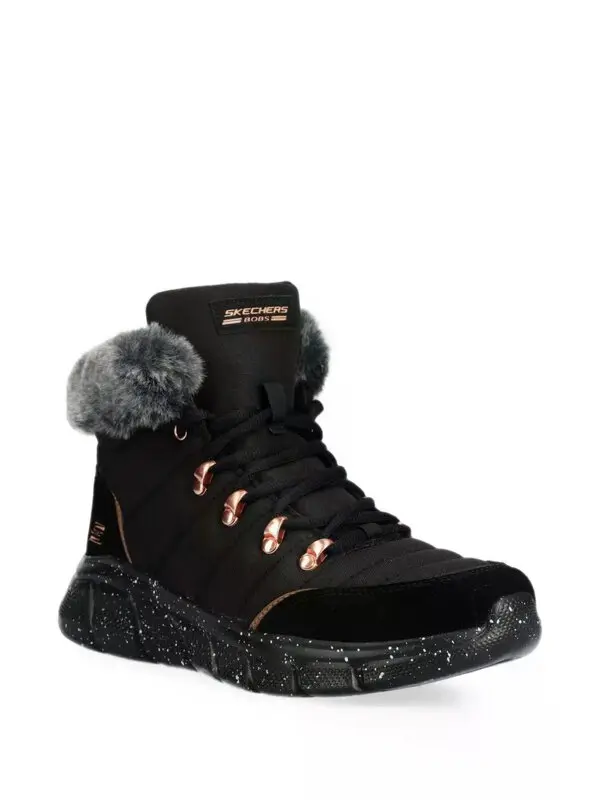 Sketchers Quilted Fur Trim Sneakers