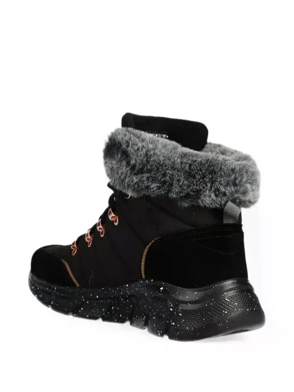Sketchers Quilted Fur Trim Sneakers