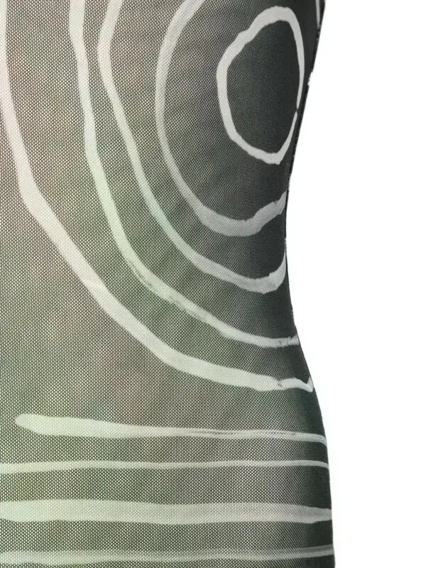 Eckhaus Latta Gesture Graphic-print Maxi Dress