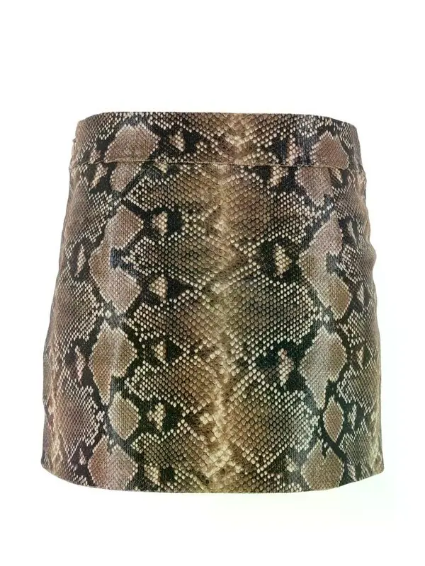 Ermanno Scervino Snake-print Mini Skirt