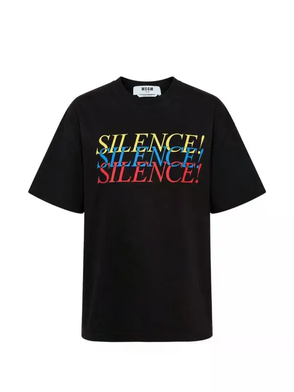 MSGM Graphic-print Cotton T-shirt