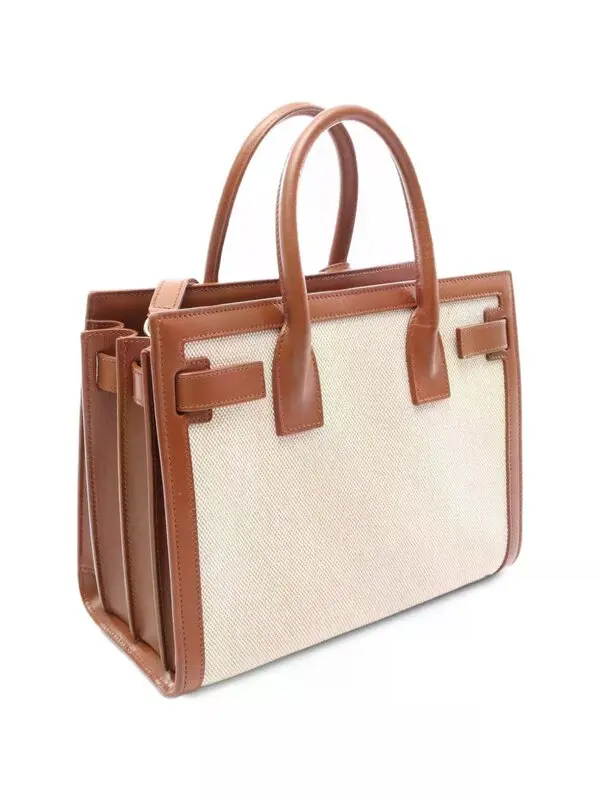 Saint Laurent Baby Sac De Jour Handbag - Neutrals