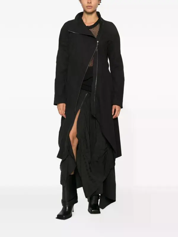 LEON EMANUEL BLANCK Asymmetric Zip-up Coat