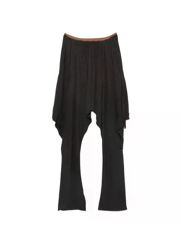KIKO KOSTADINOV Textured Draped Trousers - Black