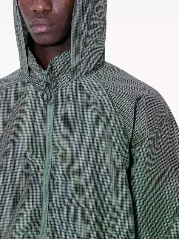 Comme Des Garçons Checked Hooded Jacket