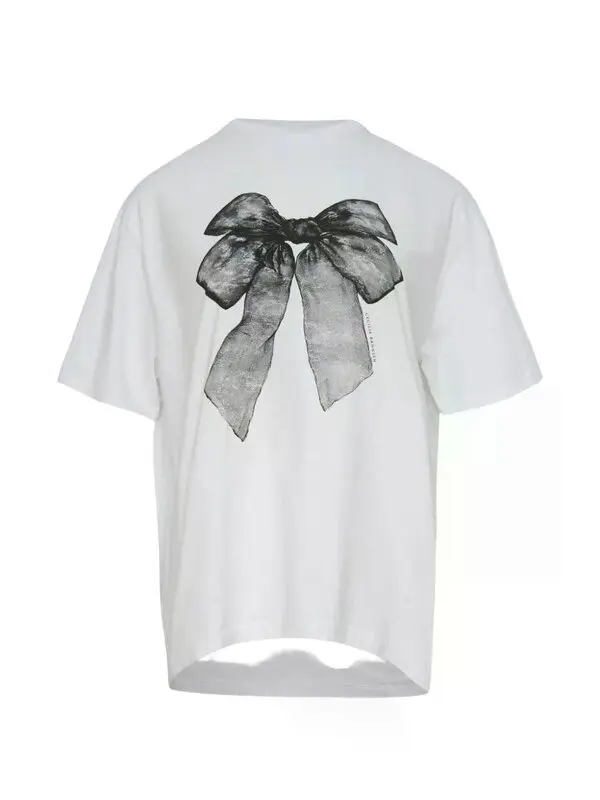 Cecilie Bahnsen Dorothy Bow-print T-shirt - White