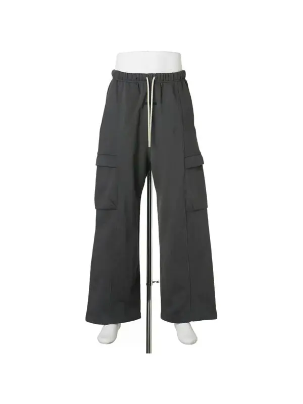 ESSENTIALS Drawstring-waist Track Pants - Grey