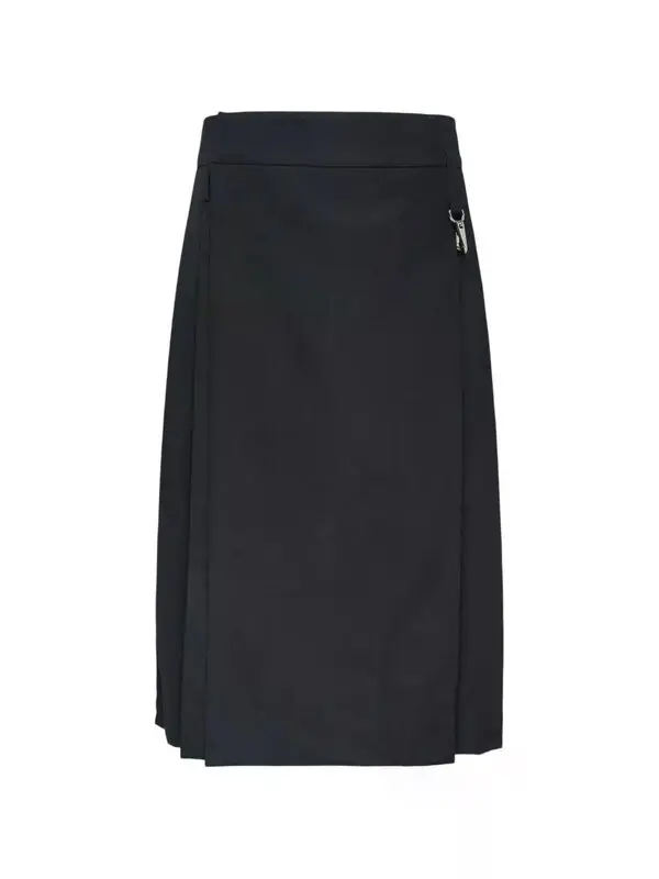 Simone Rocha Pleated Kilt-style Midi Skirt