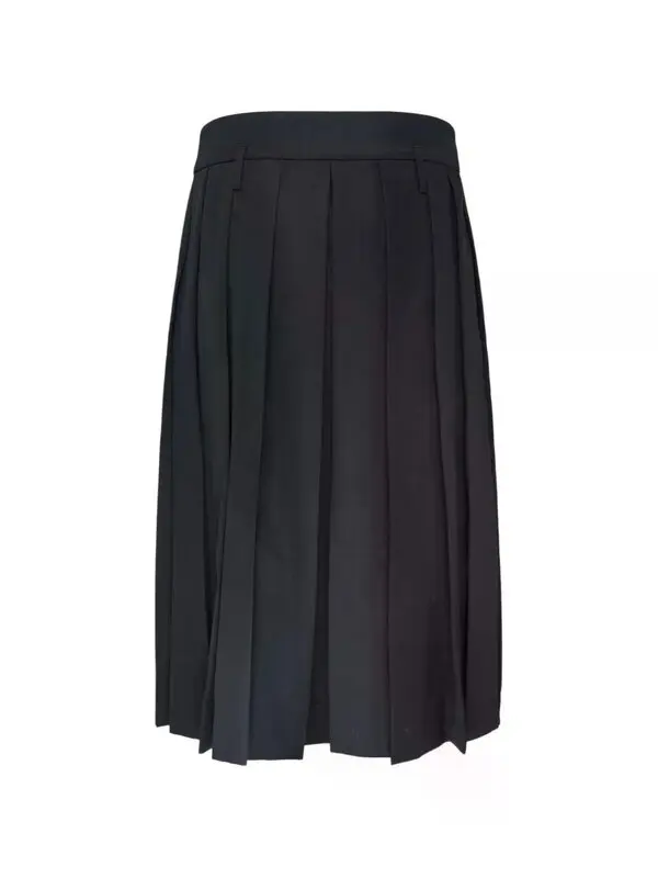Simone Rocha Pleated Kilt-style Midi Skirt