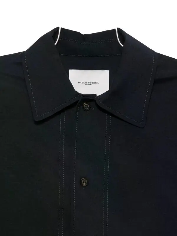 PAOLO PECORA Contrast-stitch Shirt