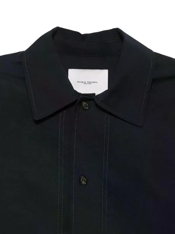 PAOLO PECORA Contrast-stitch Shirt