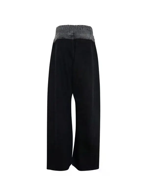 LITKOVSKA Denim Panelled Wide-leg Jeans