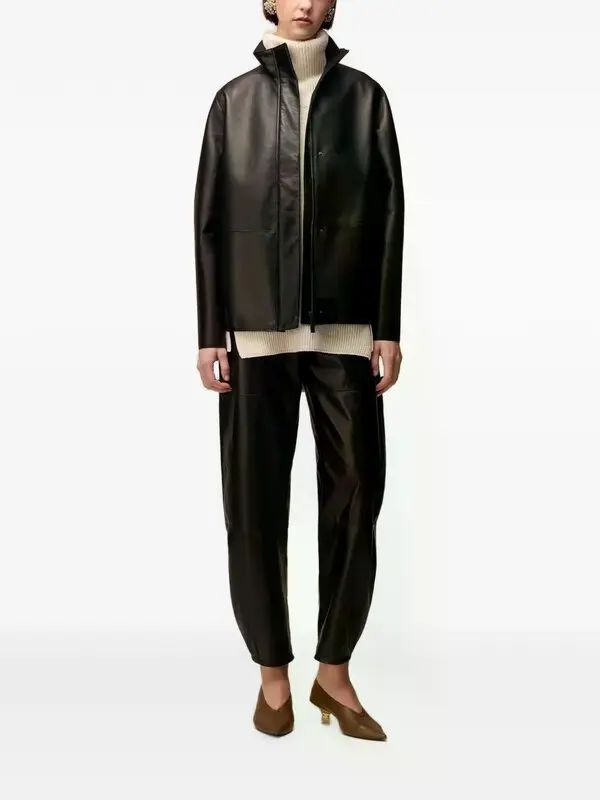 RETORI Barrel-fit Leather Trousers
