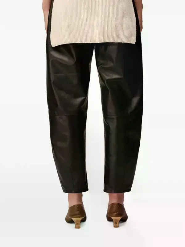 RETORI Barrel-fit Leather Trousers