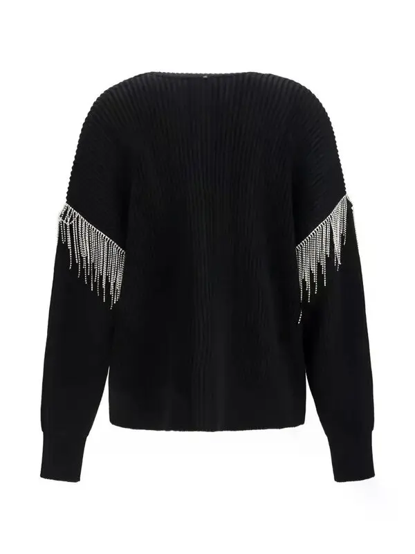 Sportmax Oversized Embellished Ribbed-knit Cardigan