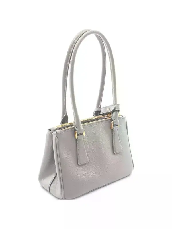 Prada Galleria Saffiano Lux Mini Bag - Grey