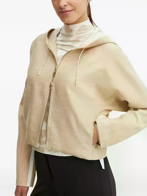 SPORTALM Side-stripe Drawstring Cropped Jacket