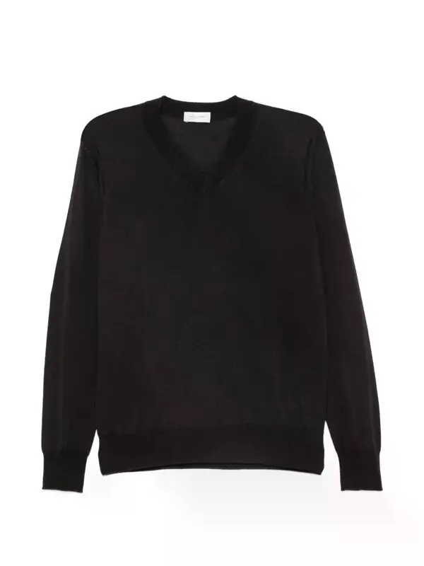 PAOLO PECORA V-neck Sweater - Black