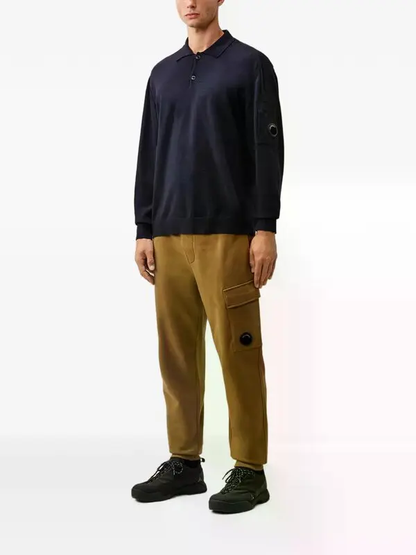 C.P. COMPANY Diagonal Raised Fleece Lens Sweatpants