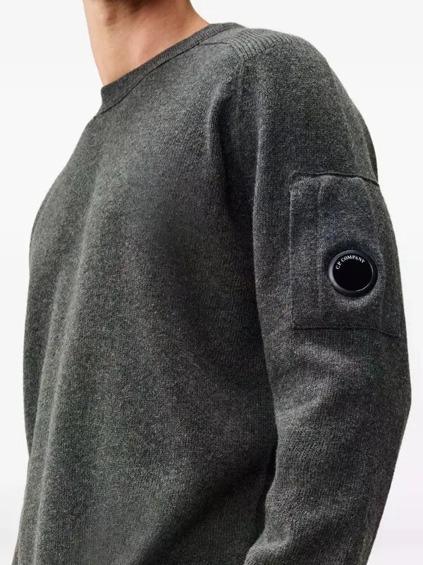 C.P. COMPANY Lambswool Lens Crewneck Sweater