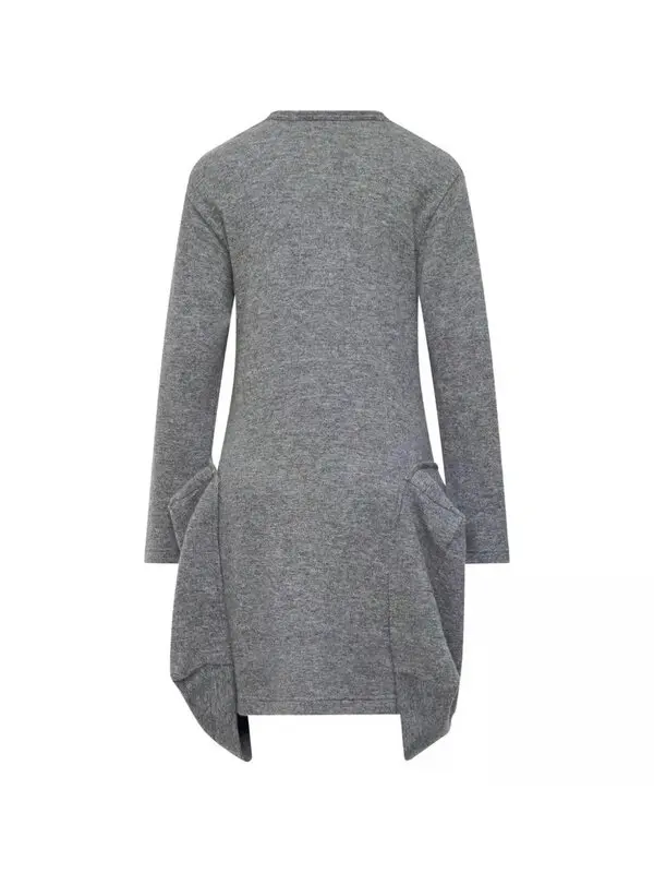 Comme Des Garçons Panel-constructed Crew-neck Mini Dress