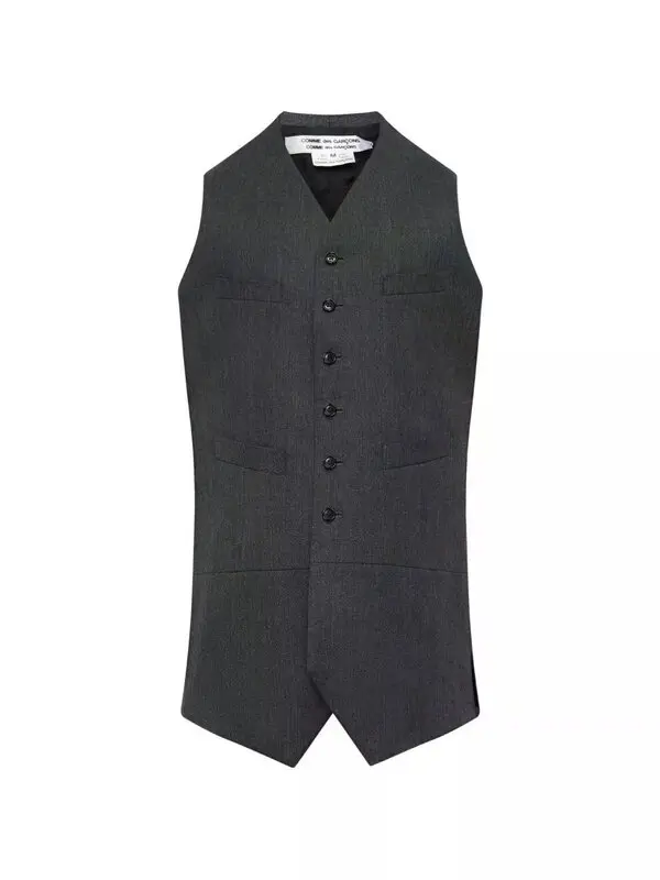 Comme Des Garçons Button-front Longline Vest