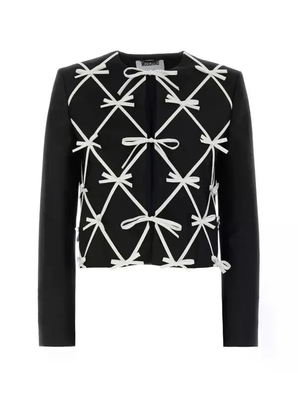 Moschino Wool-blend Jacket With Bows