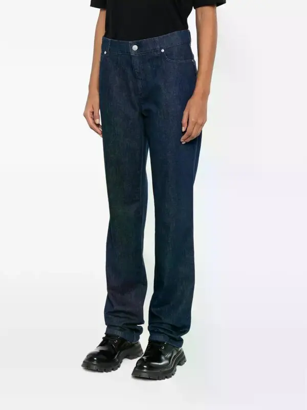 AGNES B. High-waisted Straight-leg Jeans