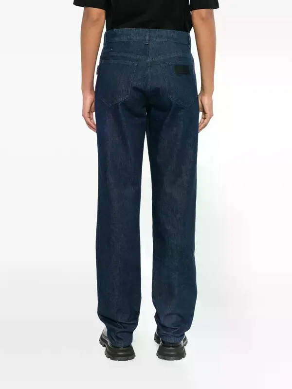 AGNES B. High-waisted Straight-leg Jeans