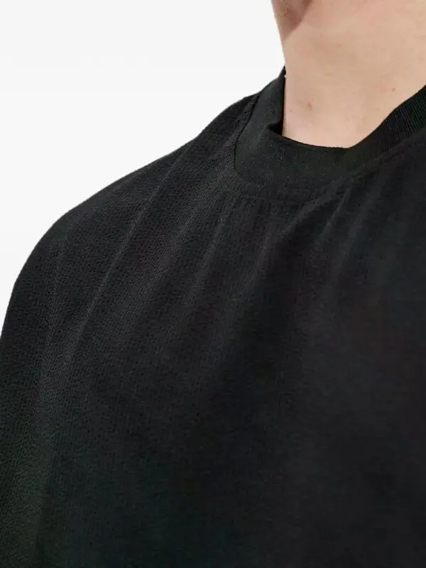 Emporio Armani Seersucker-fabric T-shirt
